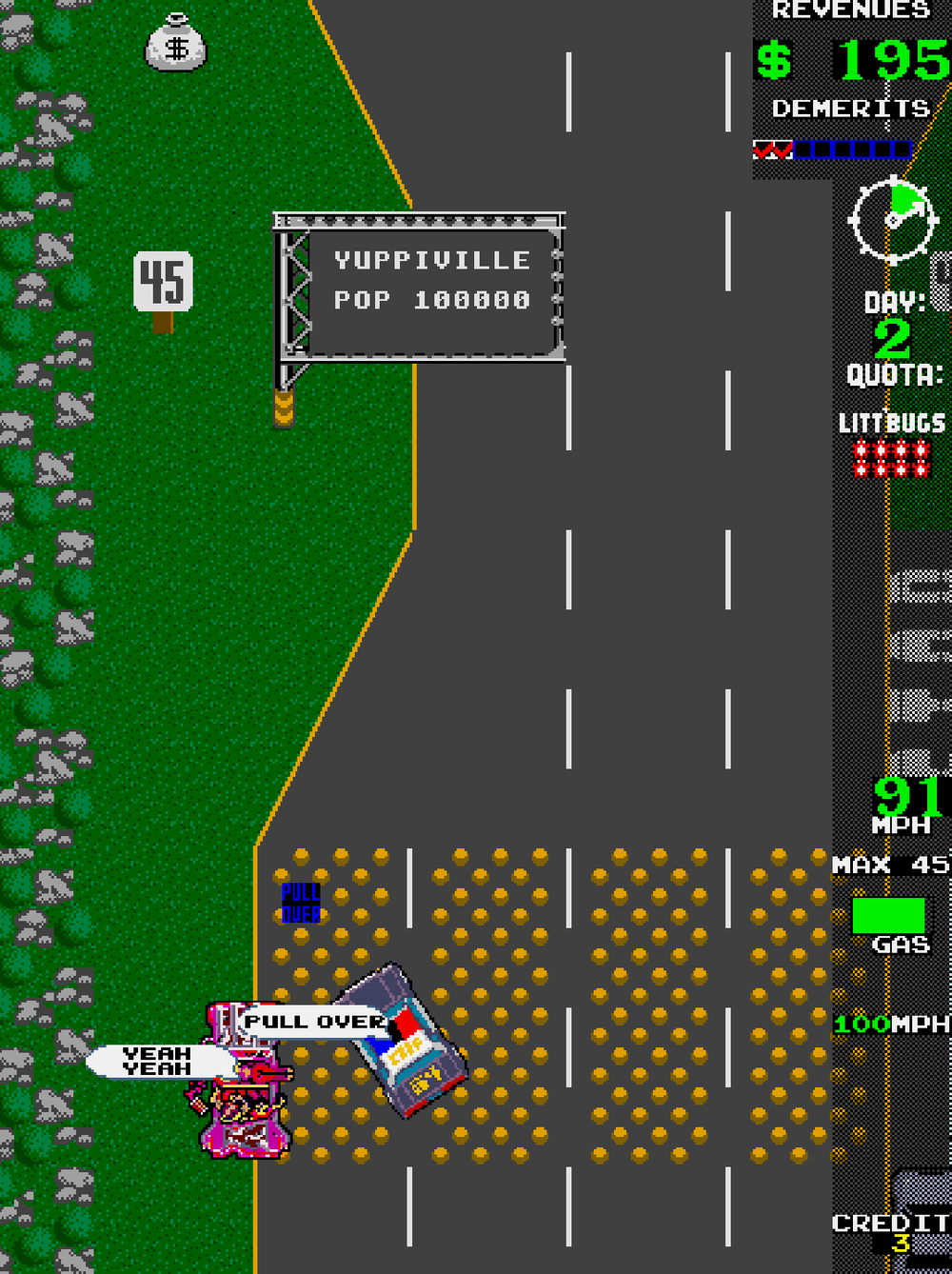 APB Arcade Game – Atari’s Satirical Police Simulator (1987)