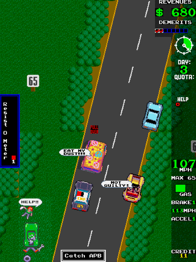 APB Arcade Game – Atari’s Satirical Police Simulator (1987)