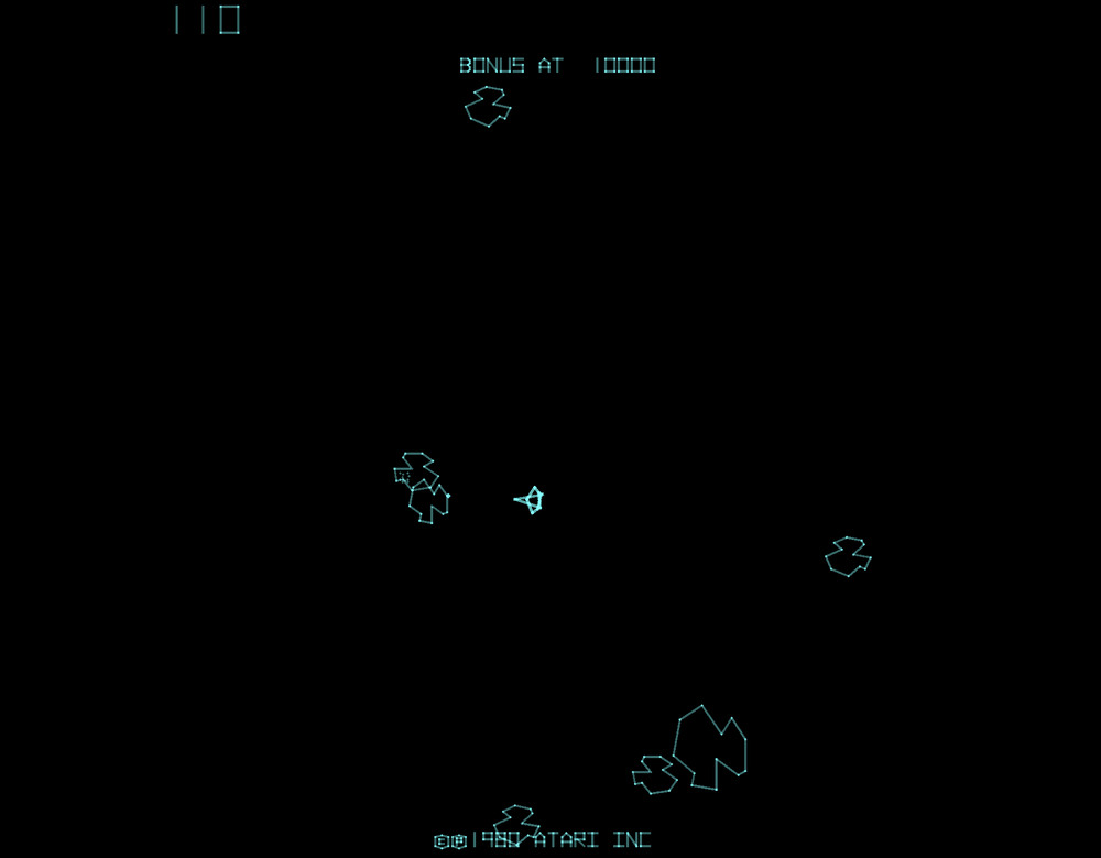 Asteroids Deluxe Arcade Game: Atari’s Vector Sequel Challenge (1981)
