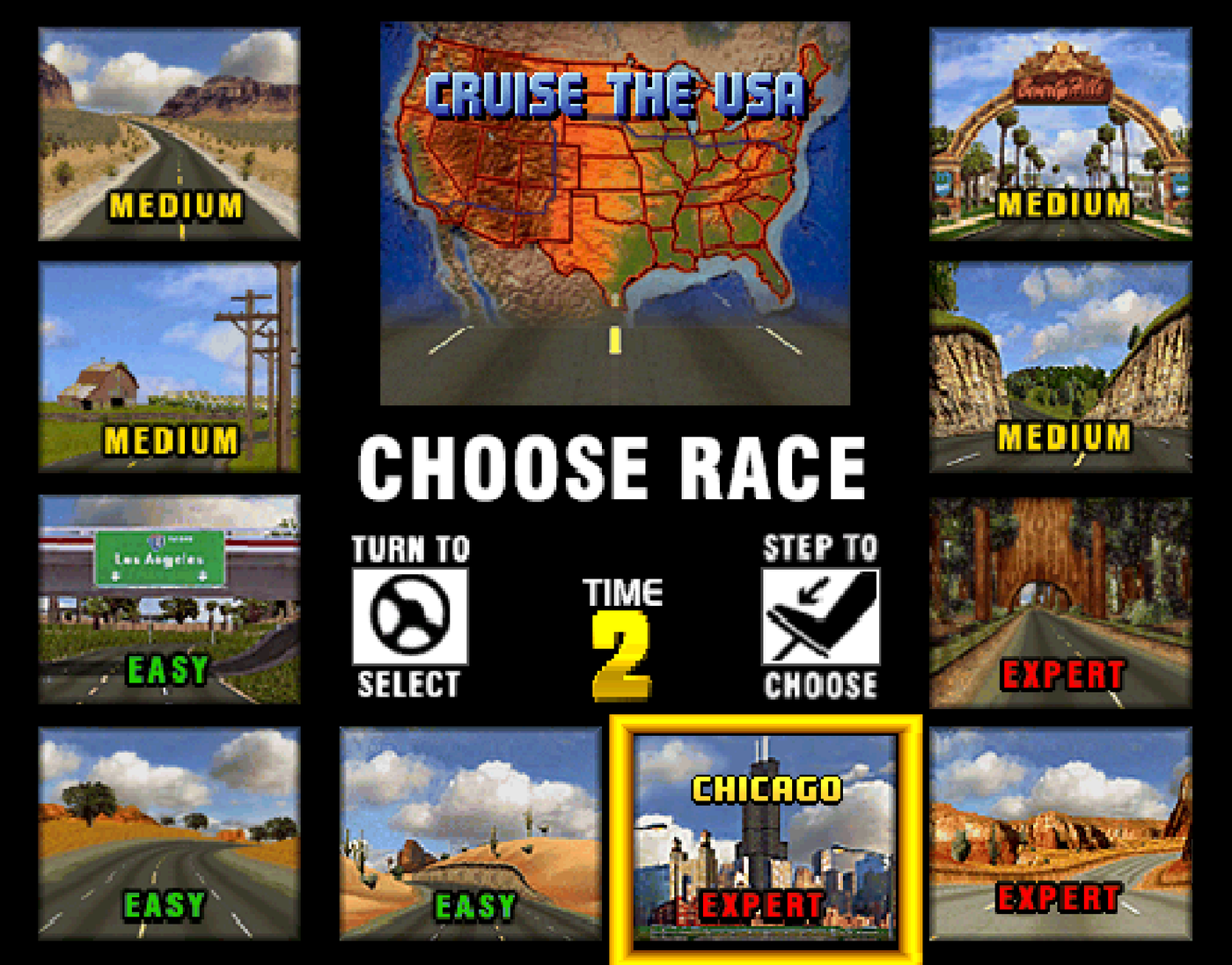 Cruis’n USA Arcade Game (1994) – Midway’s Coast-to-Coast Racer