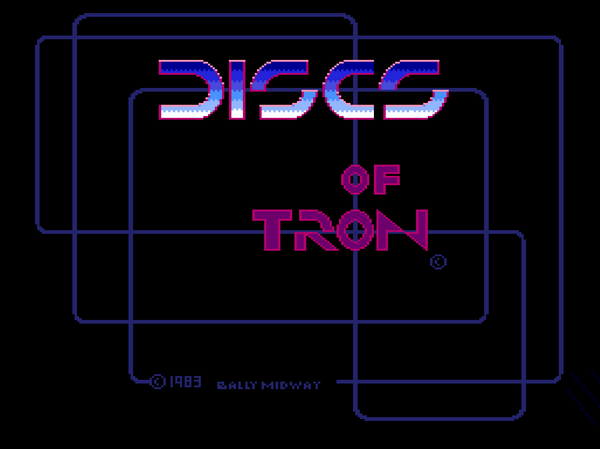Discs of Tron Arcade Game – Bally Midway Sci-Fi Duel (1983)