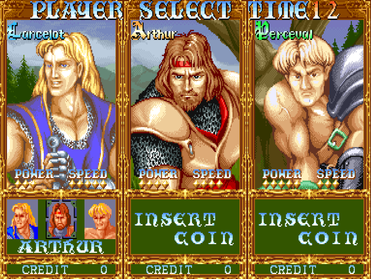 Knights of the Round Arcade Game: Capcom’s Arthurian Brawler (1991)