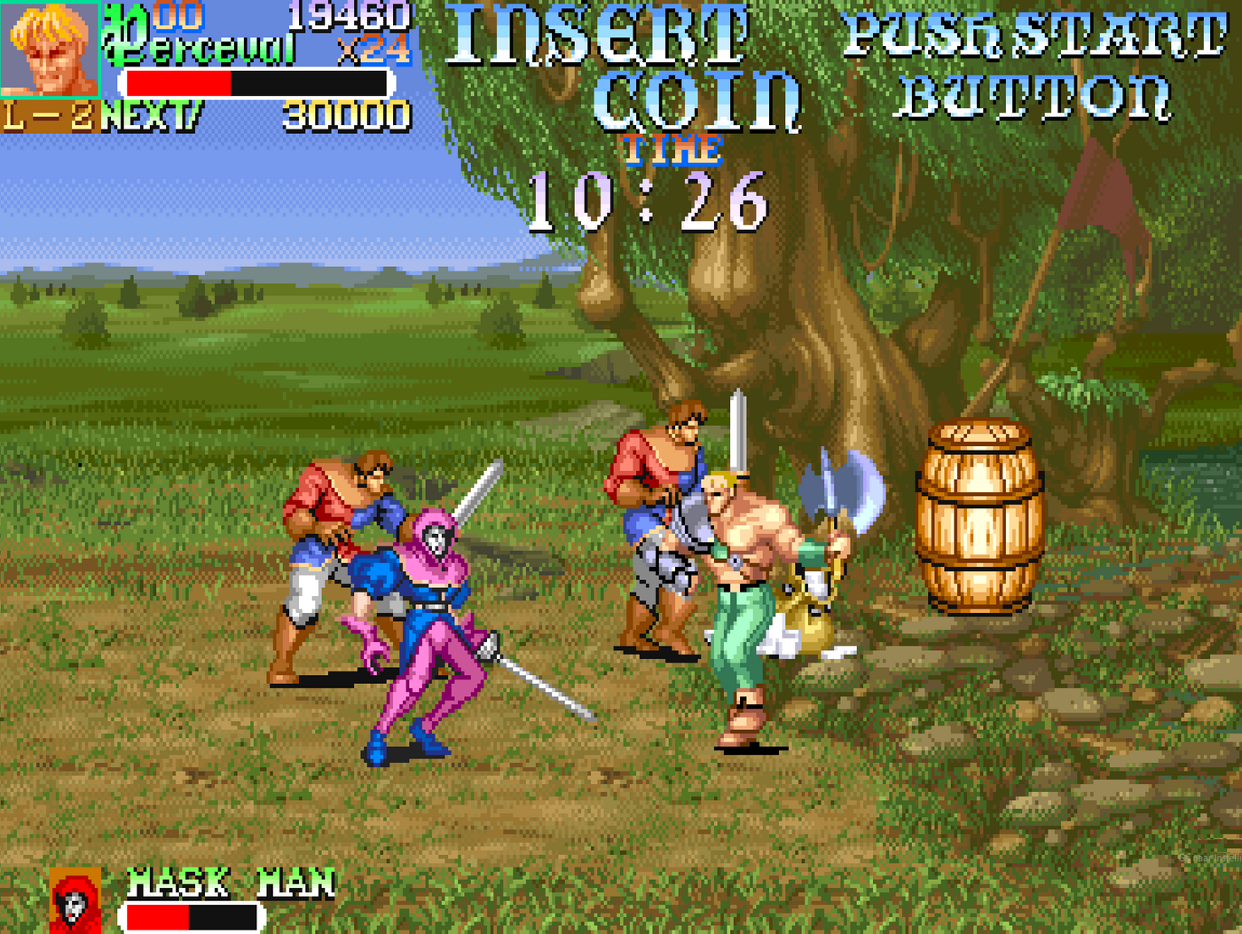 Knights of the Round Arcade Game: Capcom’s Arthurian Brawler (1991)