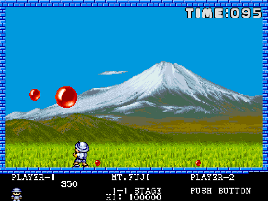 Pang Arcade Game (1989) – Global Co-Op Bubble-Popping Mayhem