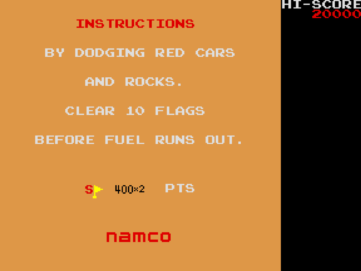 Rally-X Arcade – Namco’s Classic Maze Racing Game (1980)