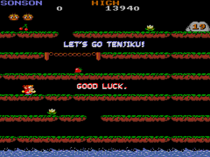 SonSon Arcade Game (1984) – Capcom’s Monkey King Shooter