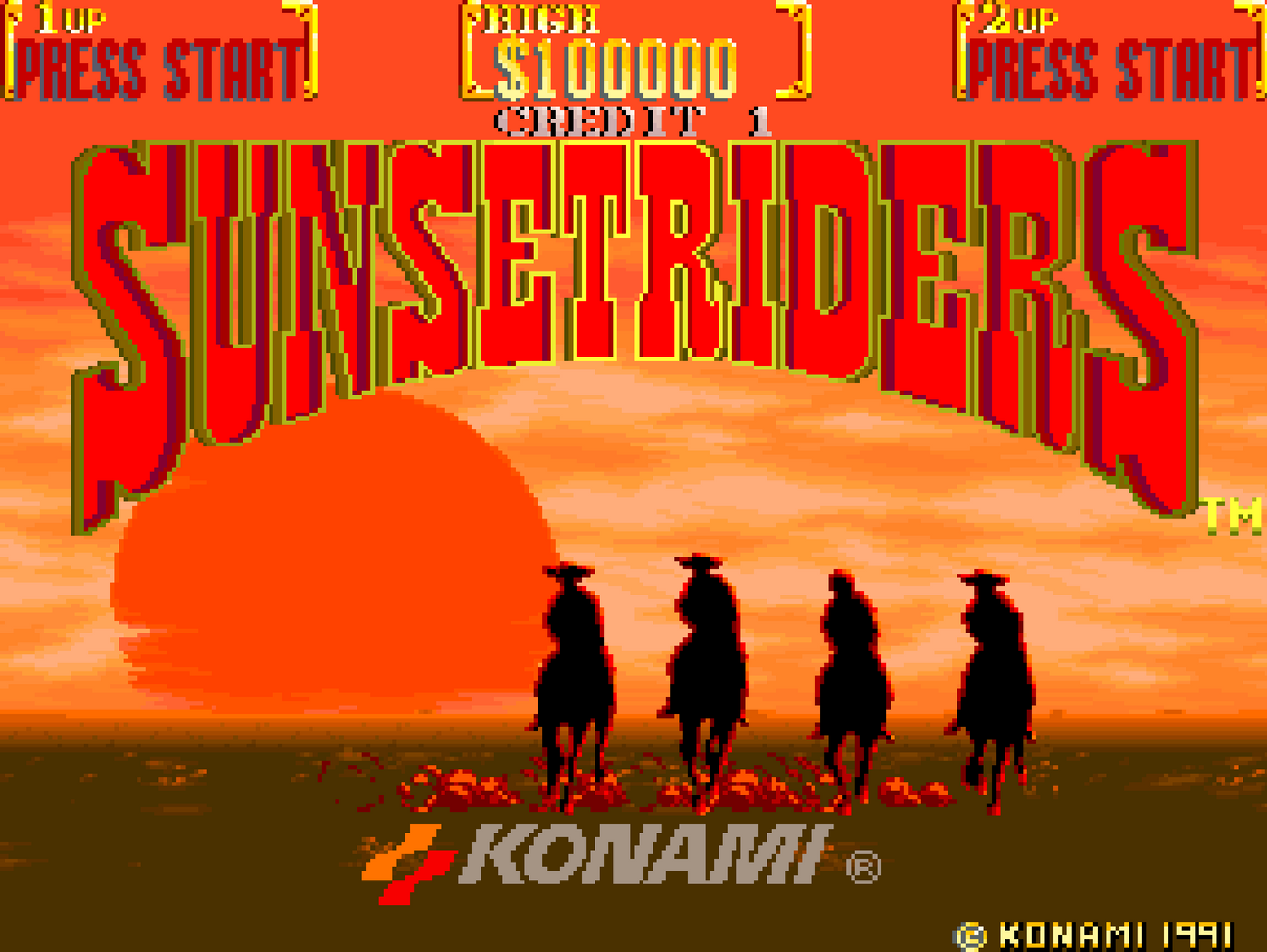 Sunset Riders 1991 Arcade: Wild West Run-and-Gun Action